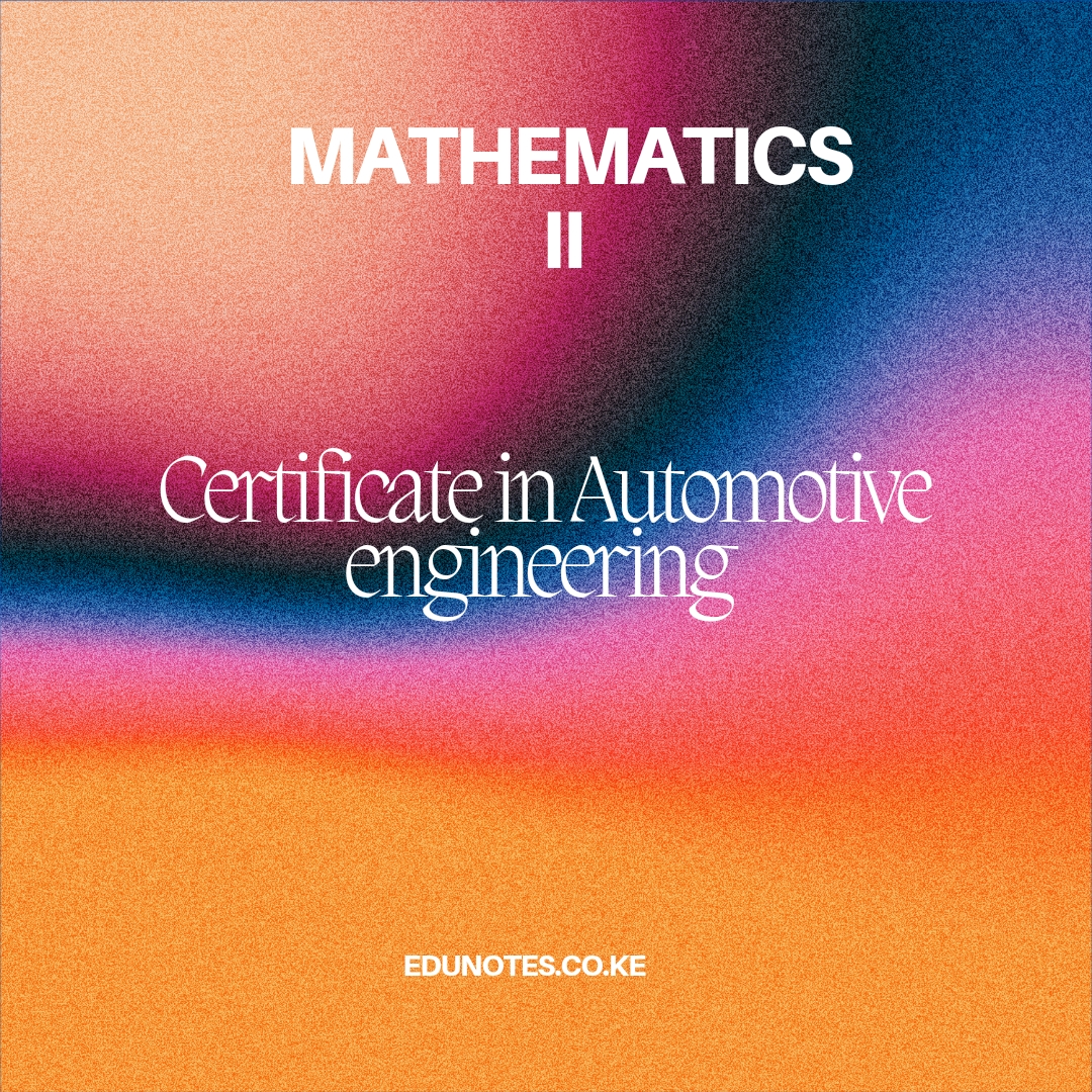 (CAE) Mathematics II past papers – Download pdf - EDU NOTES