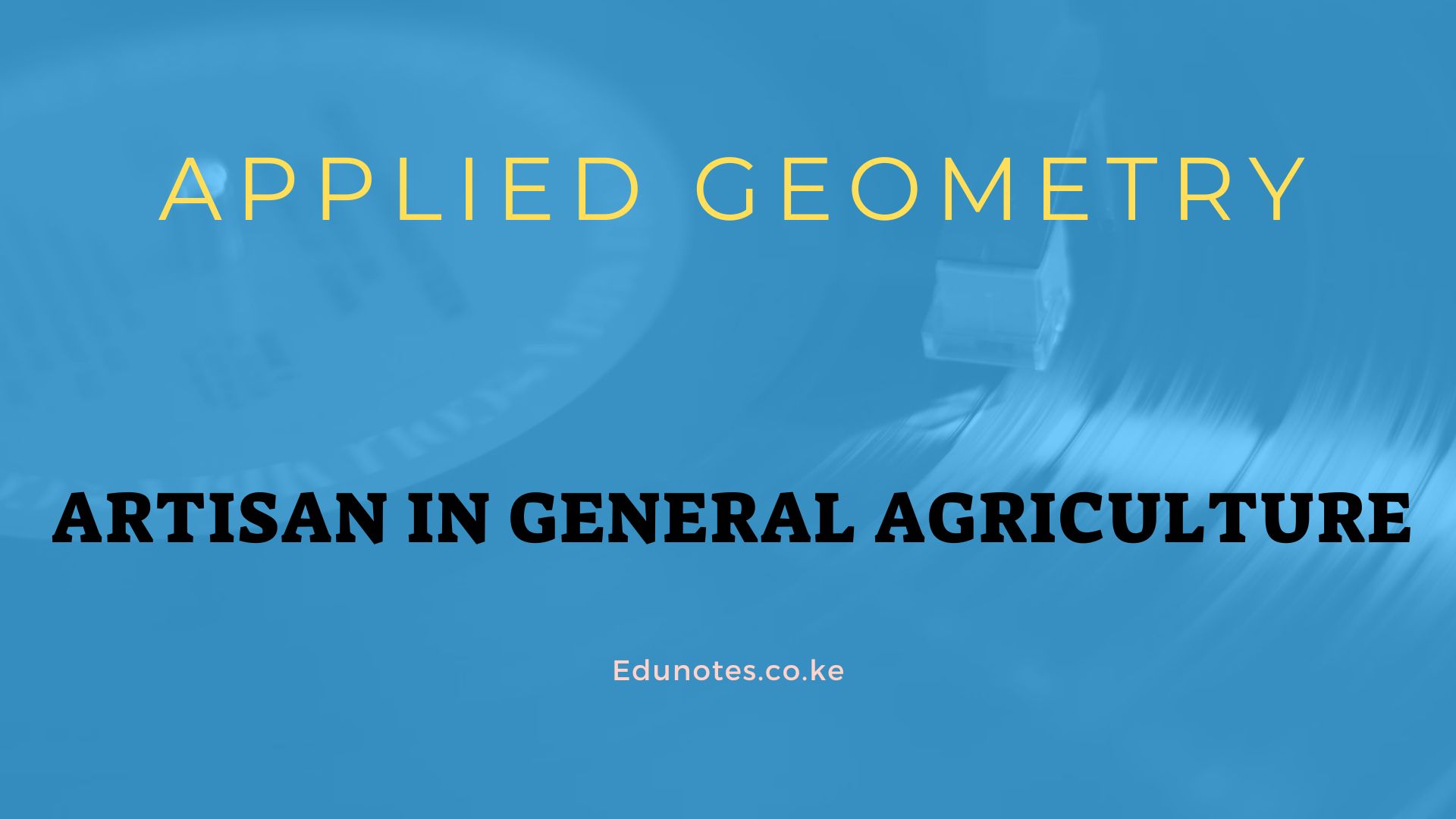 Applied Geometry - EDU NOTES