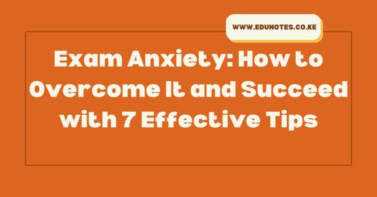 Coping with Exam Nerves Archives - EDU NOTES